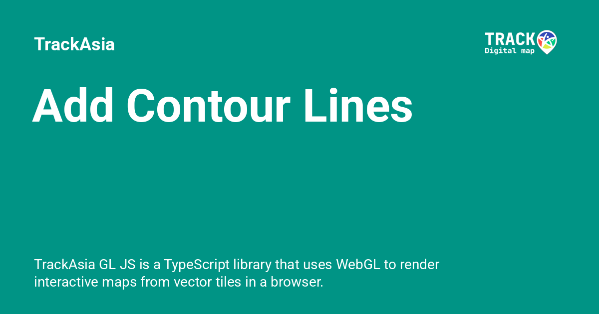 Add Contour Lines - TrackAsia